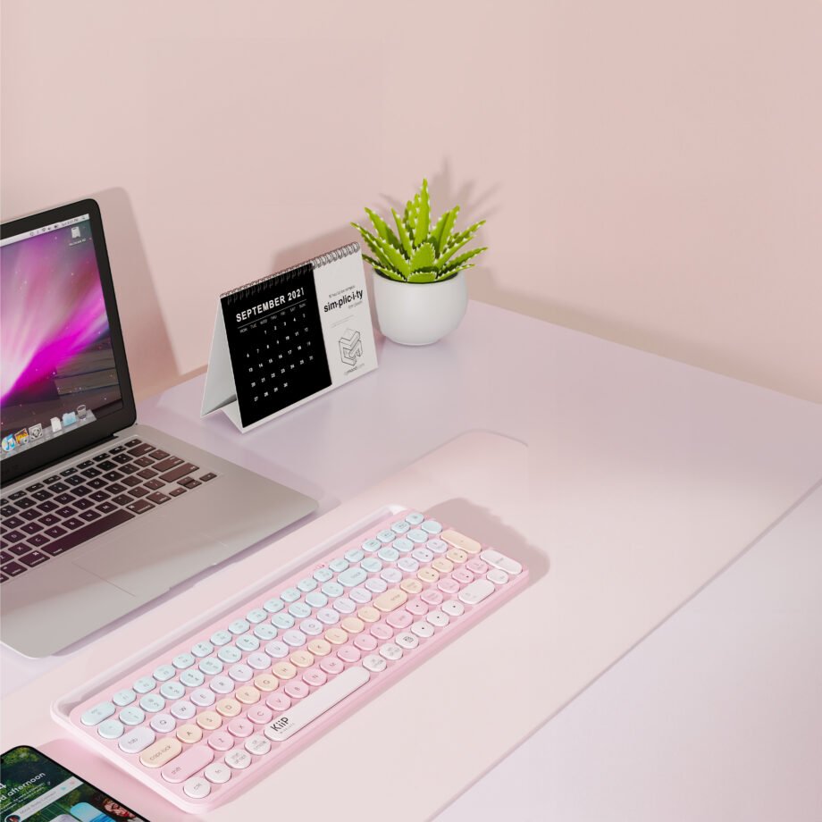 KiiP Wireless Swift02 Keyboard Bluetooth Multi-Device Dual Mode Windows ...